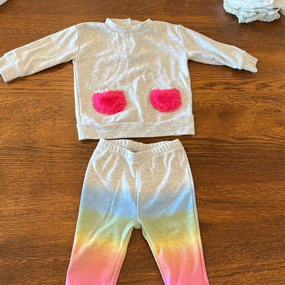Andy & Evan | Matching Sets | Andy Evan Pink Rainbow Outfit | Poshmark